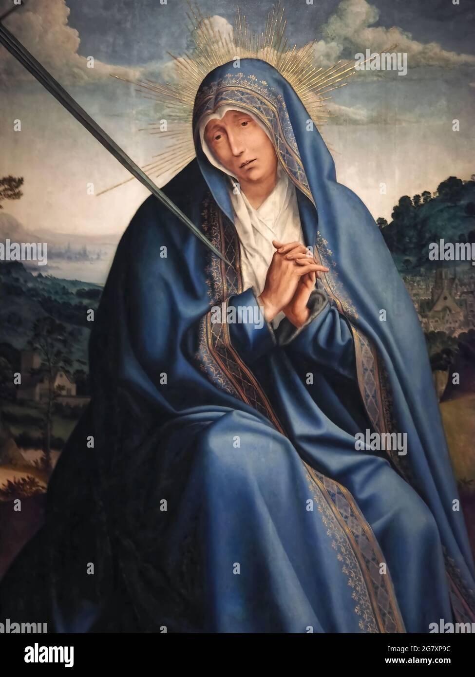 Arts and paintings inside the MNAA museum in Lisbon in Portugal Stock ...