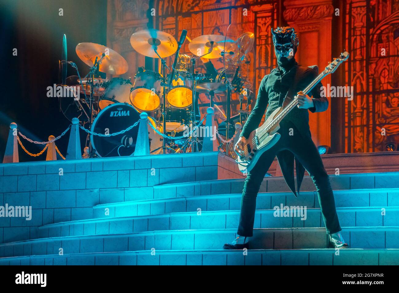 Ghost, also known as Ghost B.C. play live in London at The SSE Arena ...