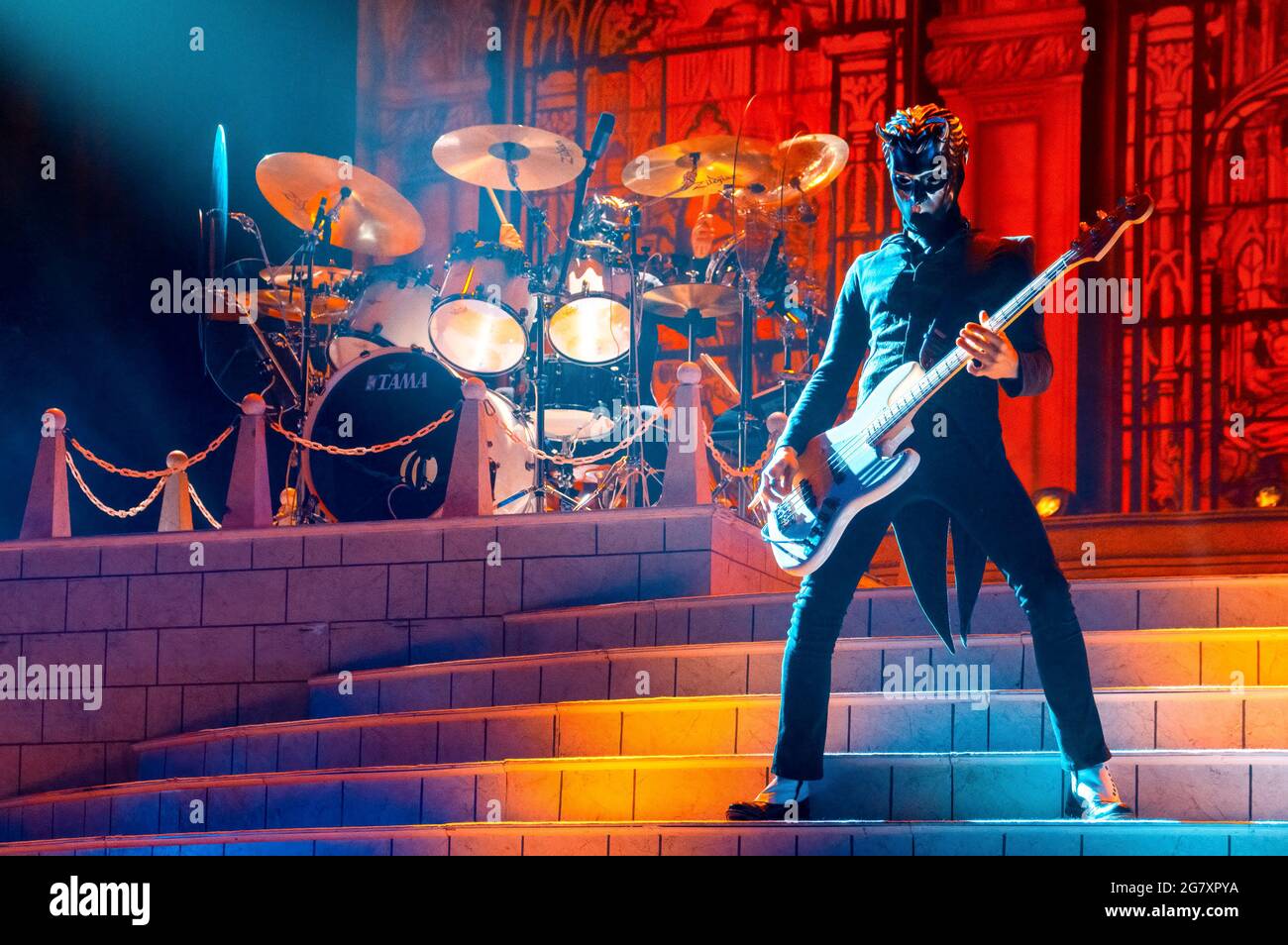 Ghost, also known as Ghost B.C. play live in London at The SSE Arena ...