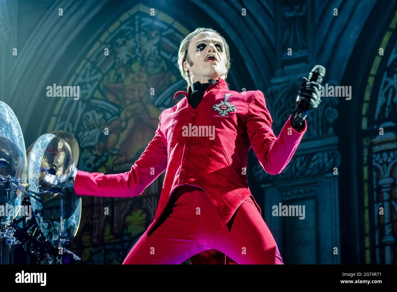 Ghost, also known as Ghost B.C. play live in London at The SSE Arena ...