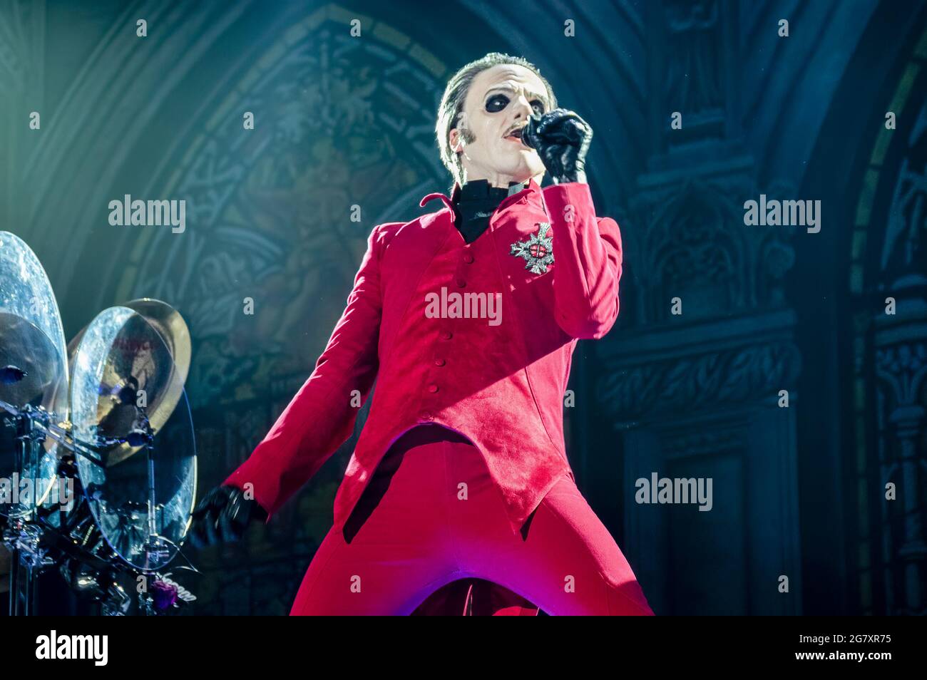 Ghost, also known as Ghost B.C. play live in London at The SSE Arena ...