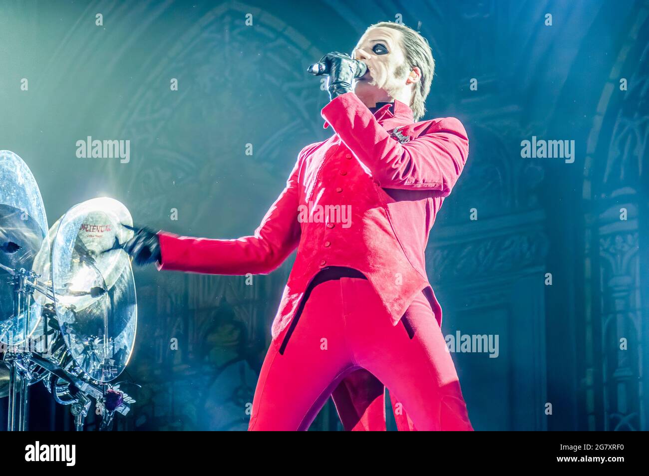 Ghost, also known as Ghost B.C. play live in London at The SSE Arena ...