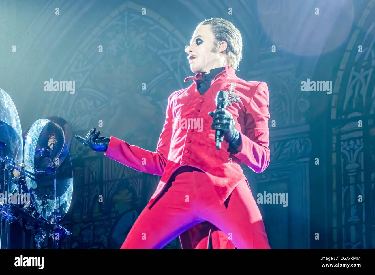 Ghost, also known as Ghost B.C. play live in London at The SSE Arena ...