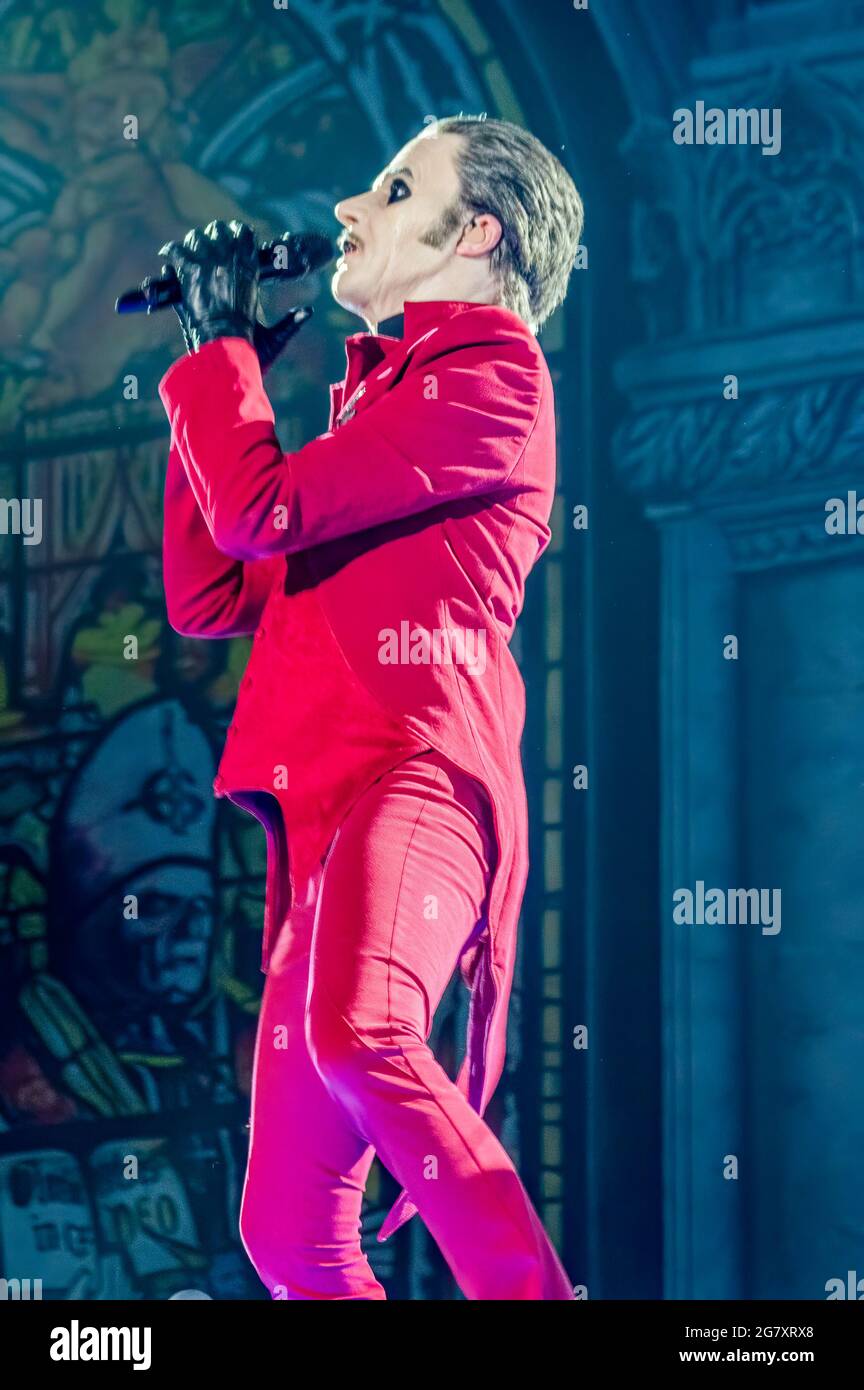 Ghost, also known as Ghost B.C. play live in London at The SSE Arena ...