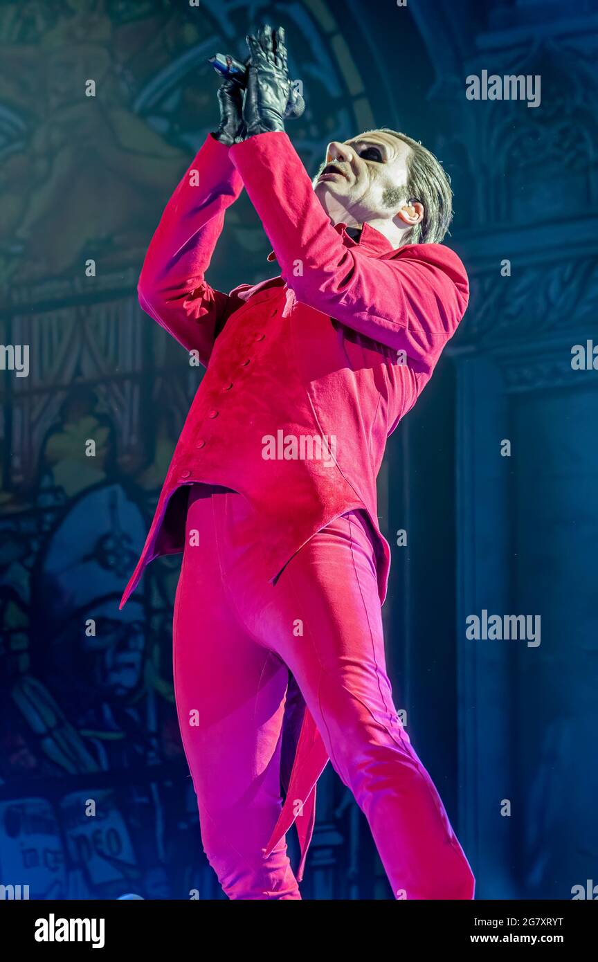 Ghost, also known as Ghost B.C. play live in London at The SSE Arena ...