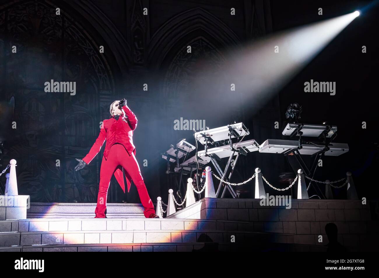Ghost, also known as Ghost B.C. play live in London at The SSE Arena ...