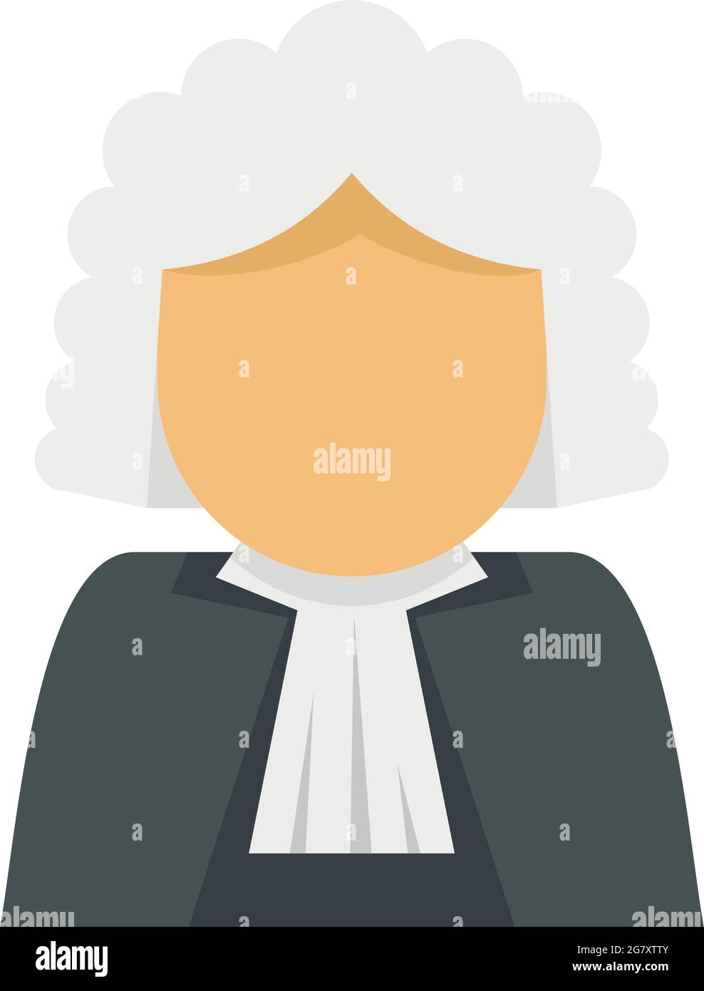 Judge avatar icon. Flat illustration of judge avatar vector icon ...