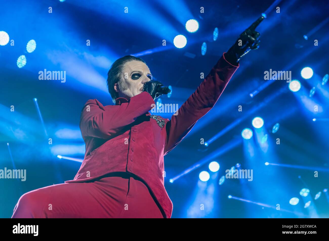 Ghost, also known as Ghost B.C. play live in London at The SSE Arena ...