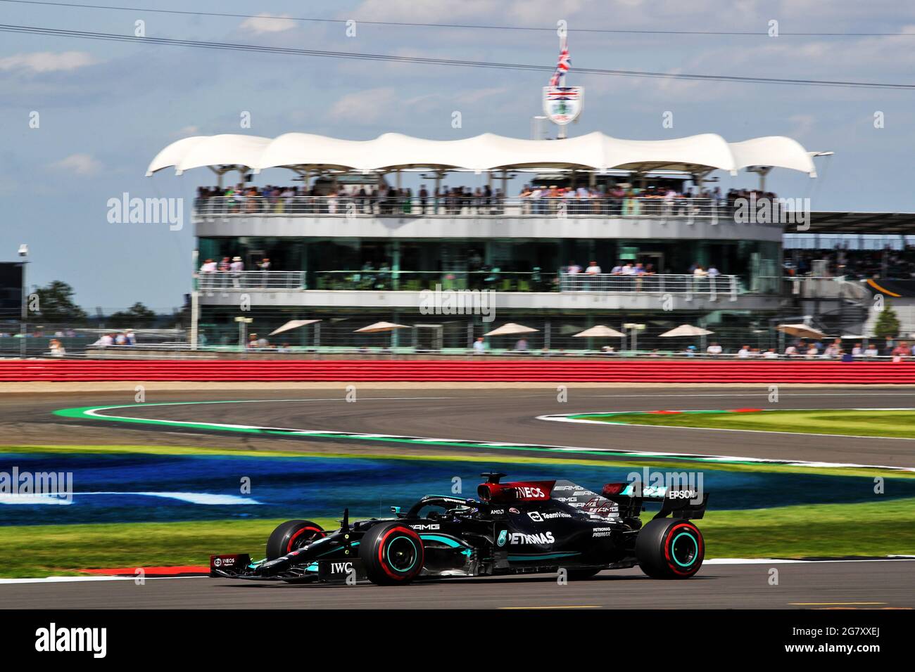 Silverstone, UK. 16th July, 2021. Lewis Hamilton (GBR) Mercedes AMG F1 ...