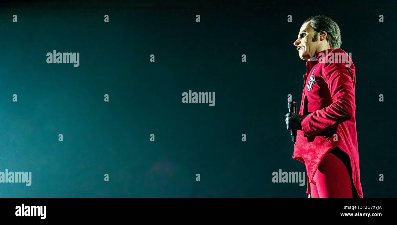 Ghost, also known as Ghost B.C. play live in London at The SSE Arena ...