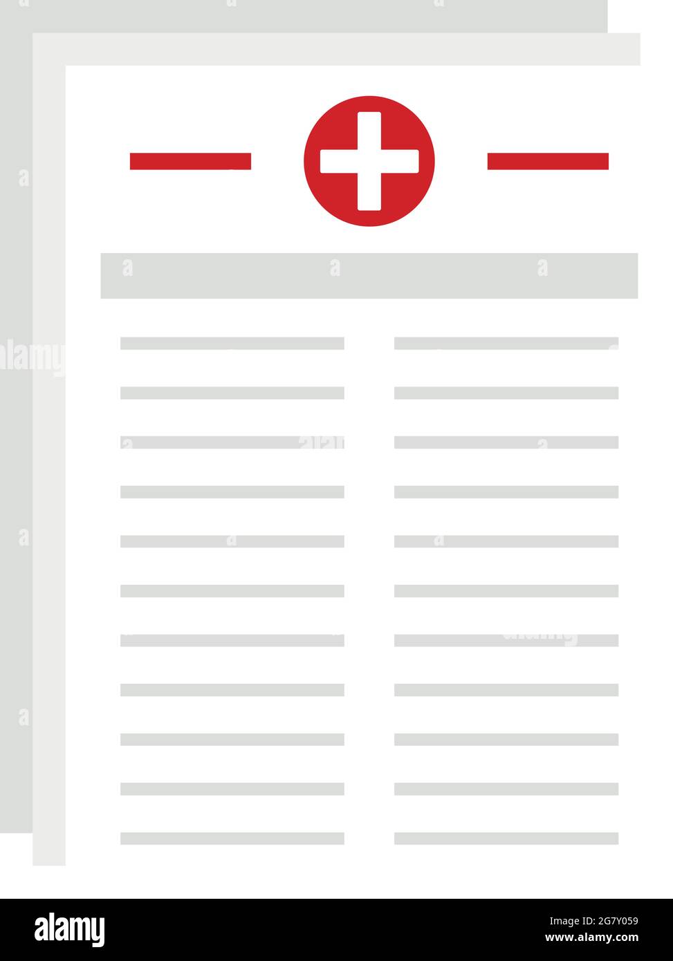 Medical pharmacist papers icon. Flat illustration of medical pharmacist ...