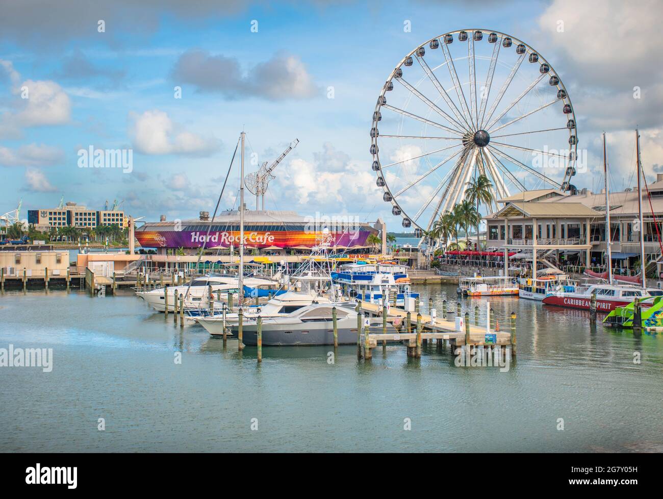 Miami , Florida. June 28, 2021. Panoramic view of Skyviews Miami ...