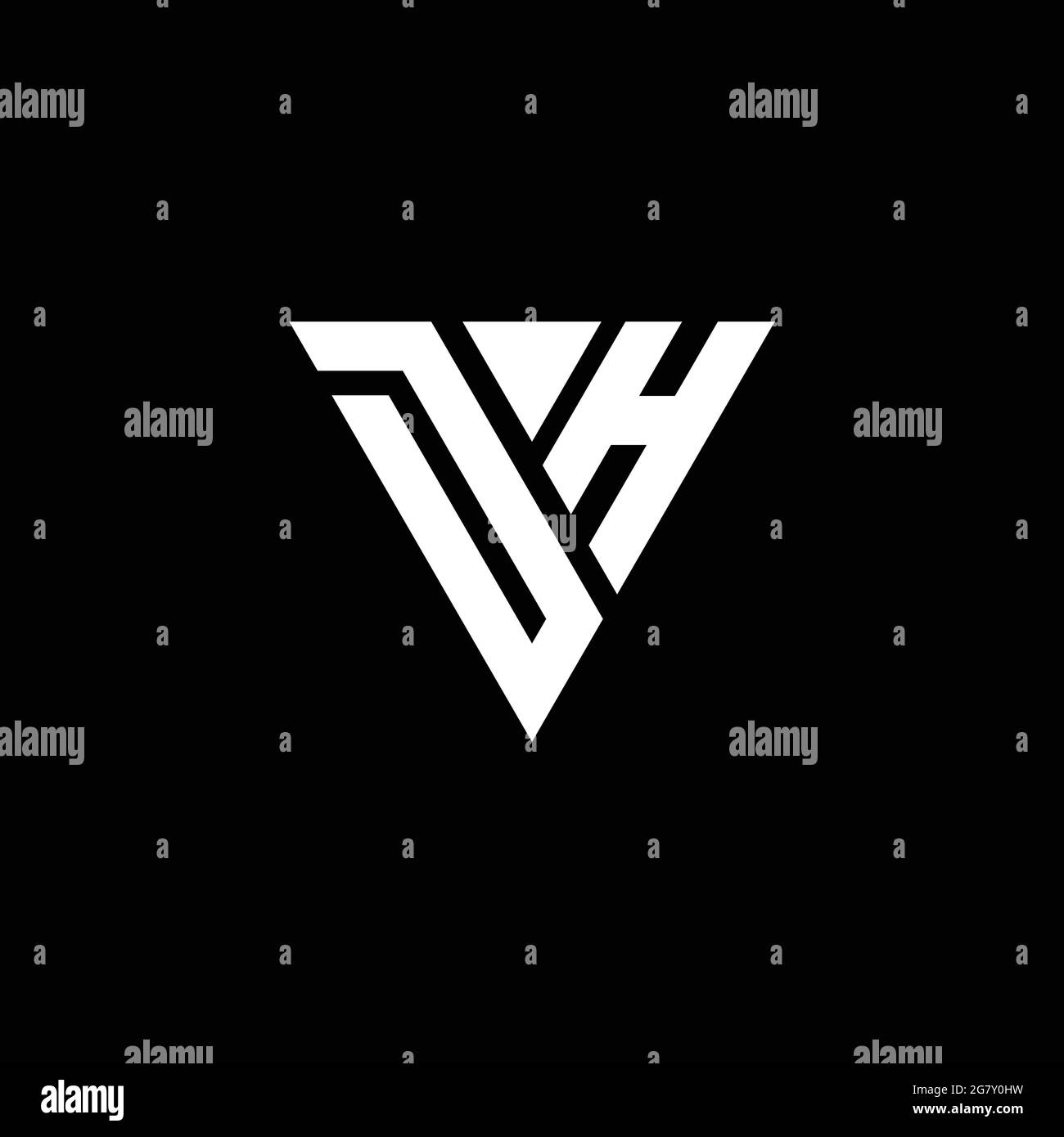Letter dh vector vectors hi-res stock photography and images - Alamy
