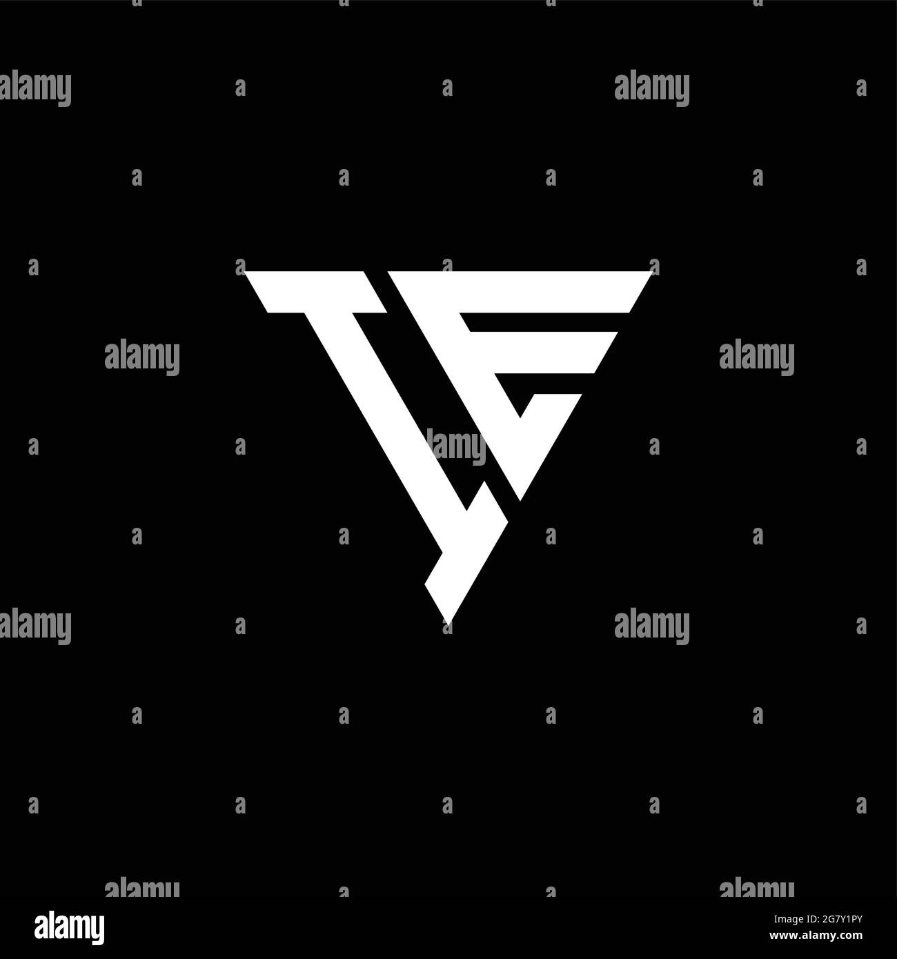 IE Logo letter monogram with triangle shape design template isolated on ...