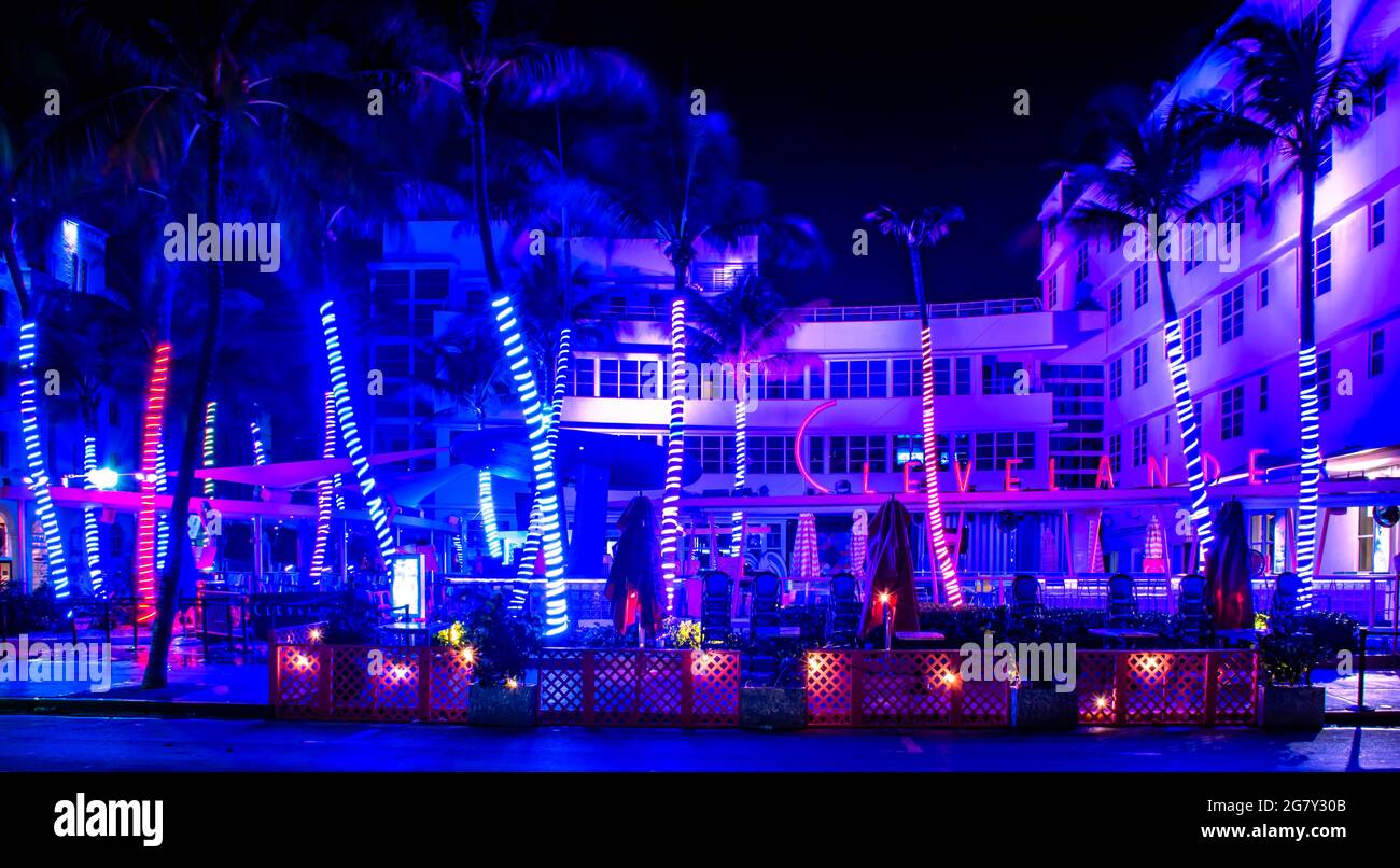 Miami Beach, Florida. June 29, 2021. Partial view of South Beach (19 ...