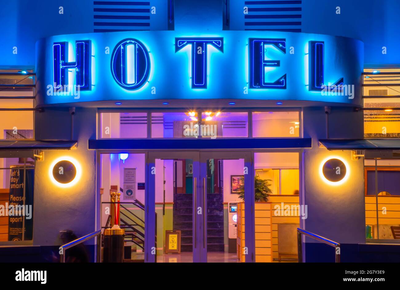 Welcome miami beach sign miami hi-res stock photography and images - Alamy