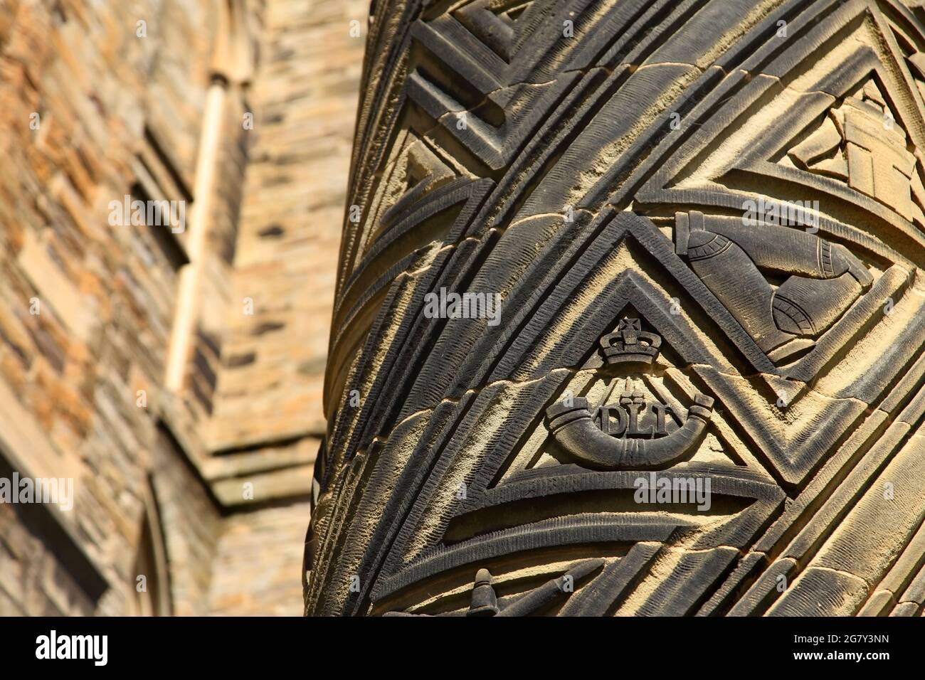 The Durham Cathedral war memorial, commemorating the losses of World ...