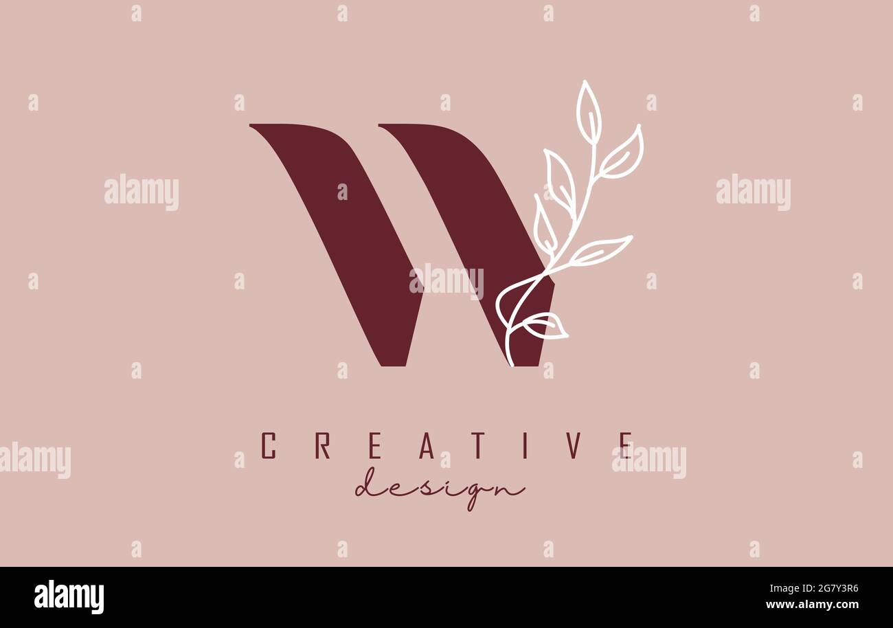 Leaves w Stock Vector Images - Alamy