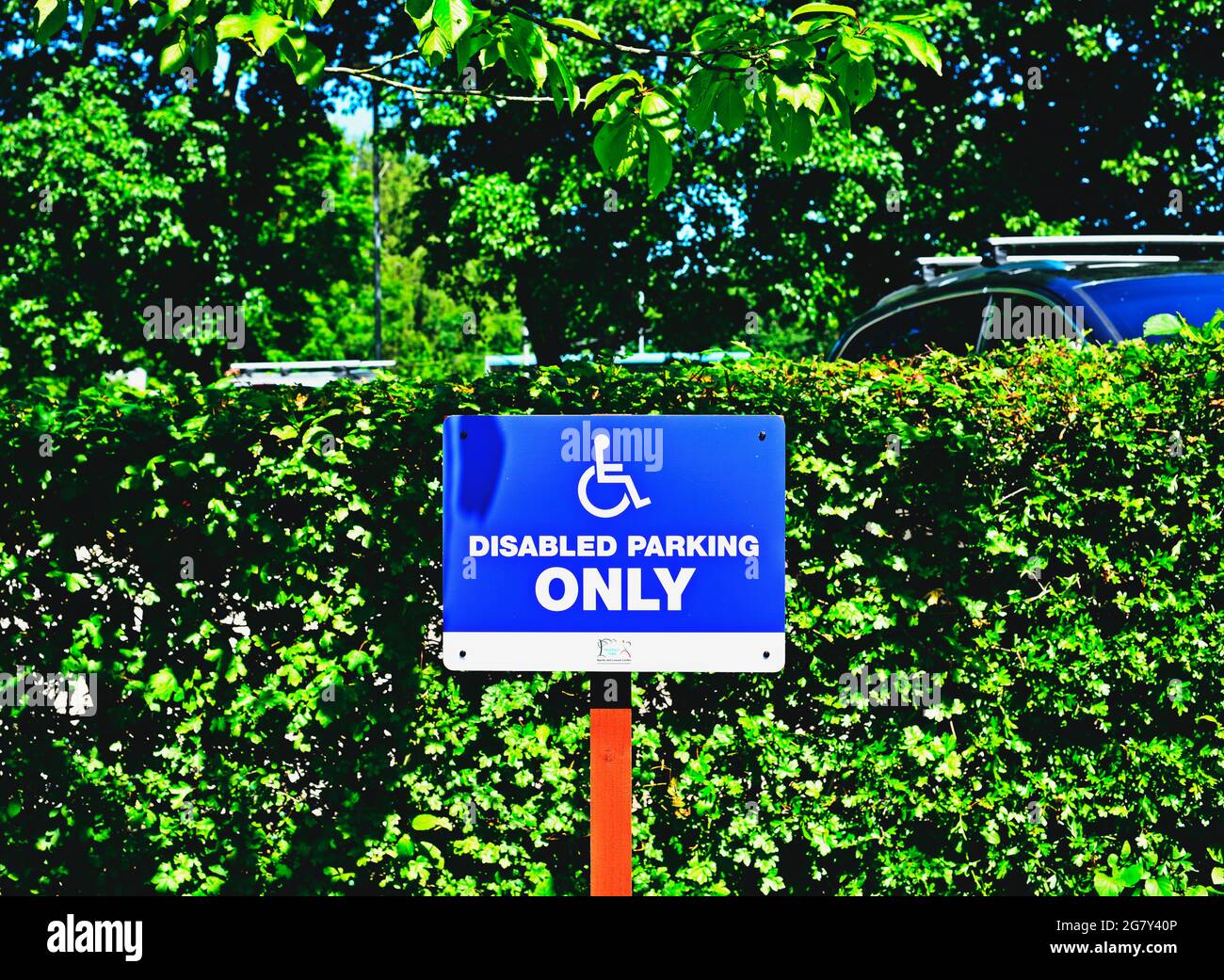 Disabled parking only sign Stock Photo - Alamy Disabled parking only sign Stock Photo - Alamy
