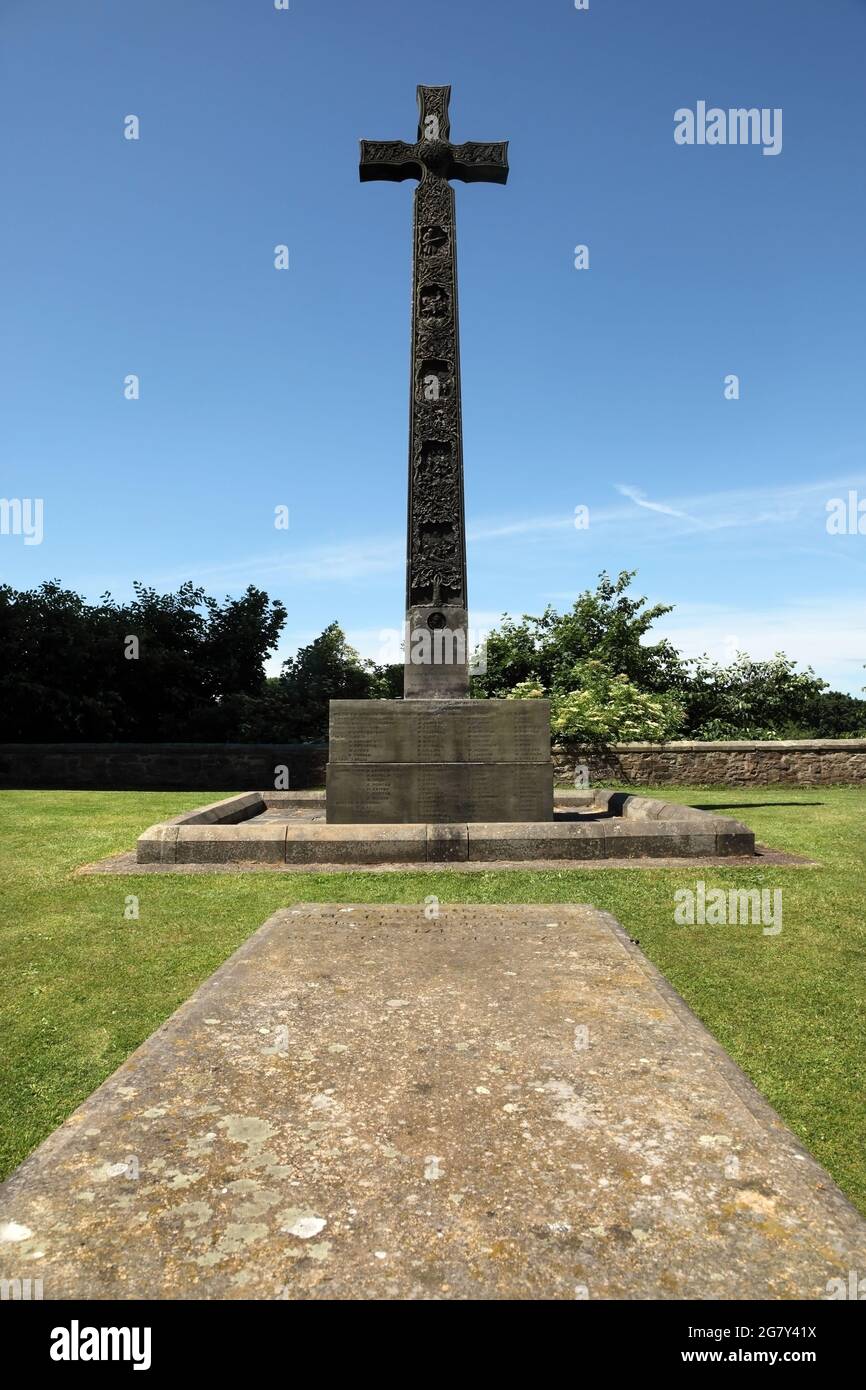 The Grade II listed Durham Light Infantry cross near Durham Cathedral ...