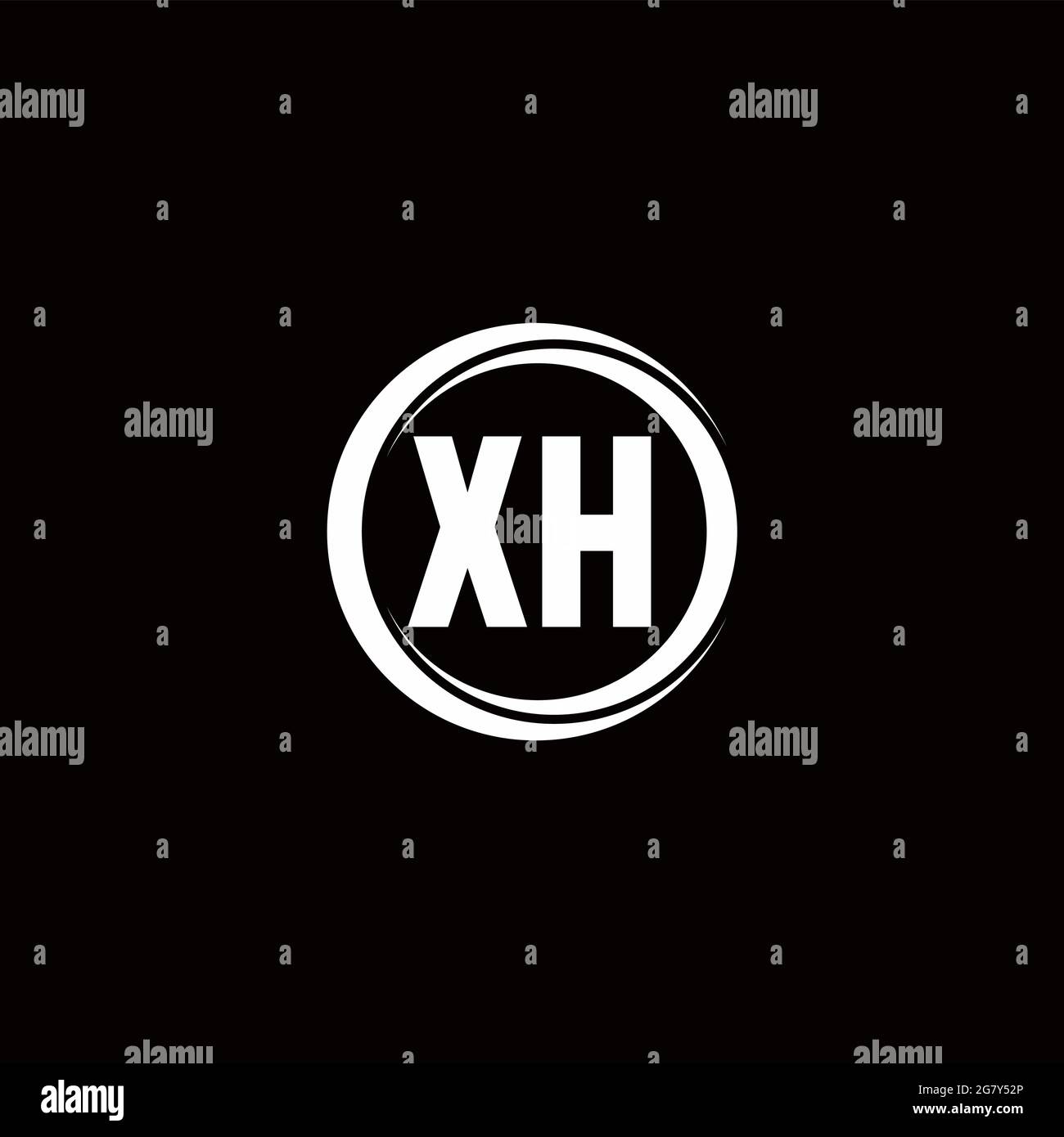 Letter xh logo hi-res stock photography and images - Alamy