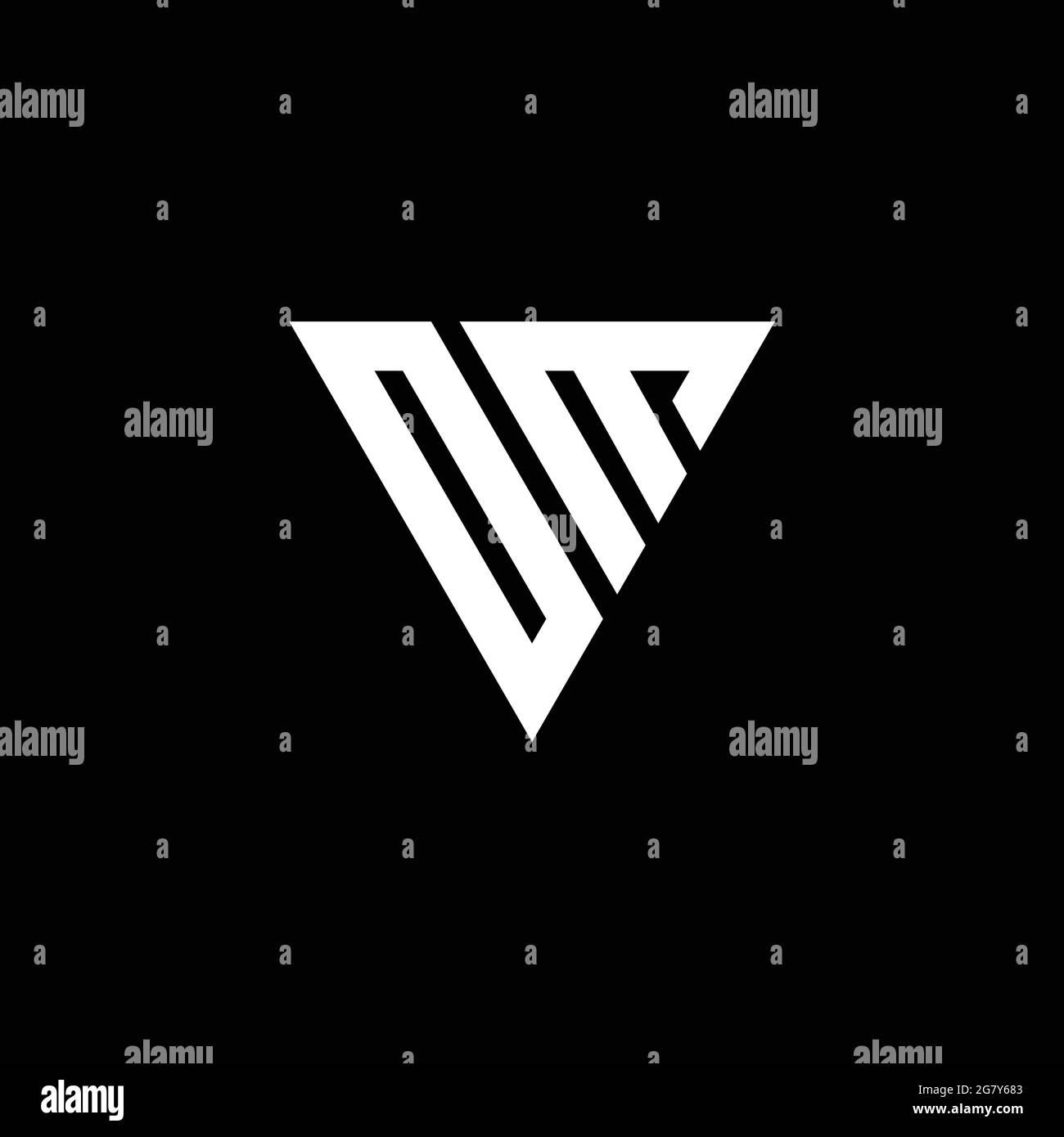 OM Logo letter monogram with triangle shape design template isolated on ...