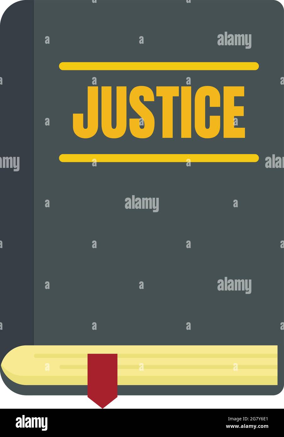 Justice book icon. Flat illustration of justice book vector icon ...