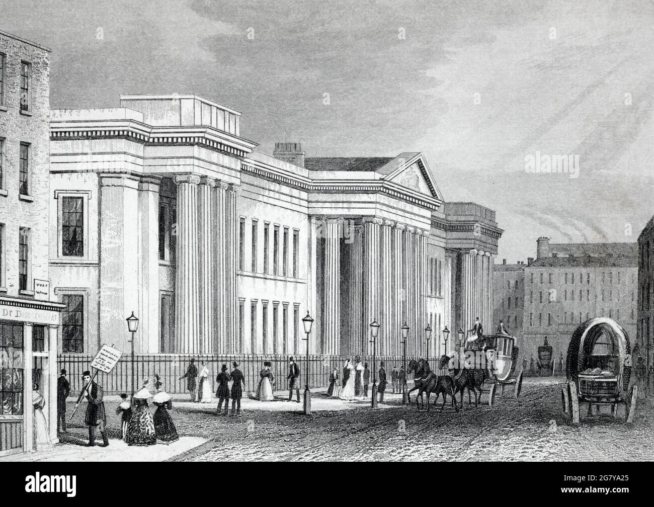 A historical view of the New Post Office building in St Martins le ...
