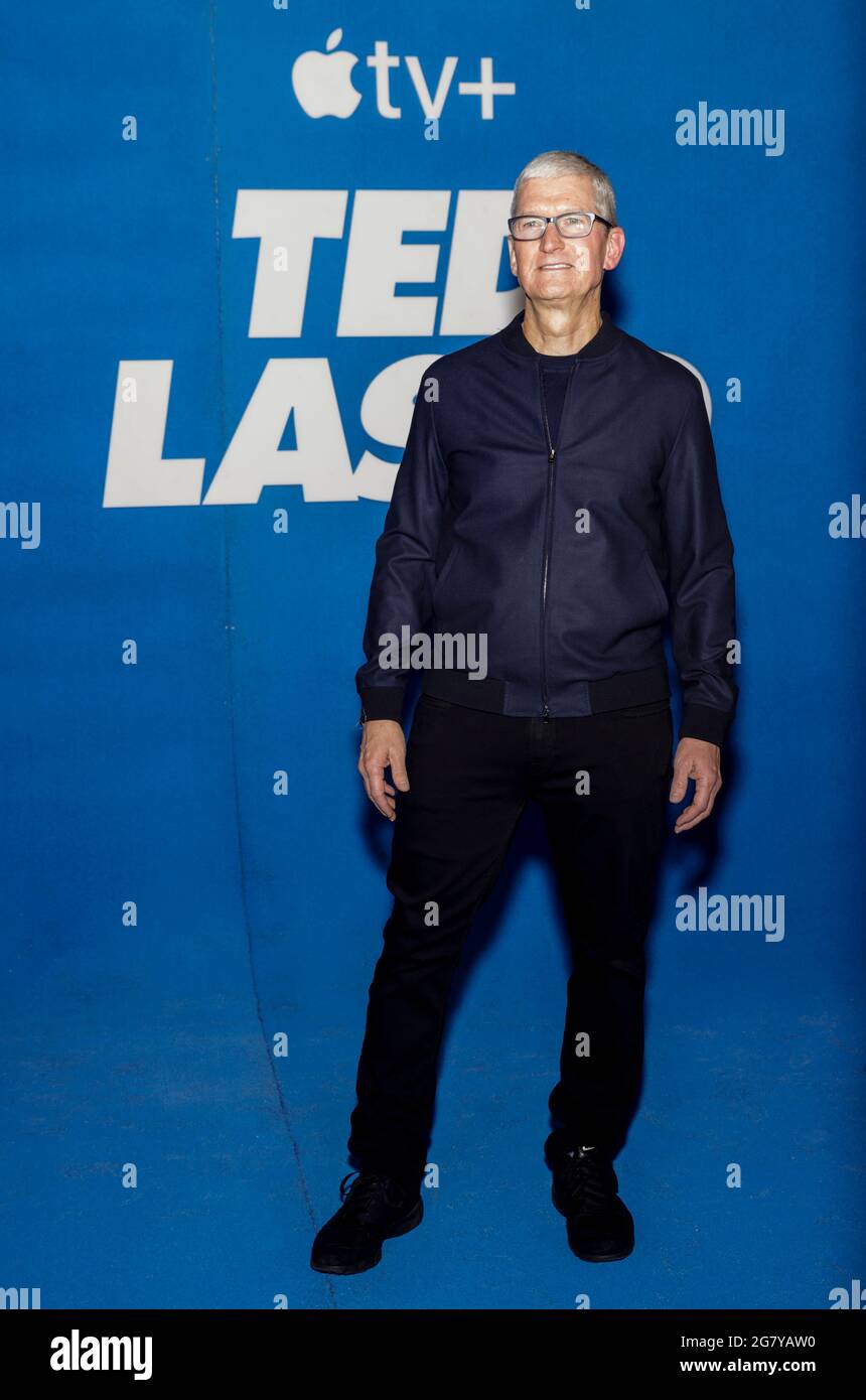 WEST HOLLYWOOD, CALIFORNIA - JULY 15, 2021: Apple CEO Tim Cook attends ...