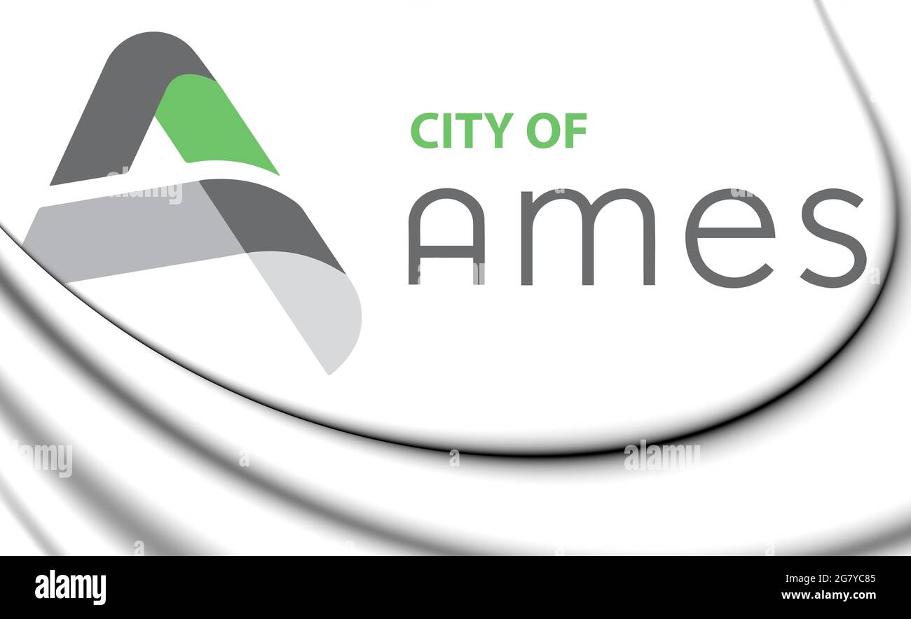 3D Emblem of Ames (Iowa state), USA. 3D Illustration Stock Photo - Alamy