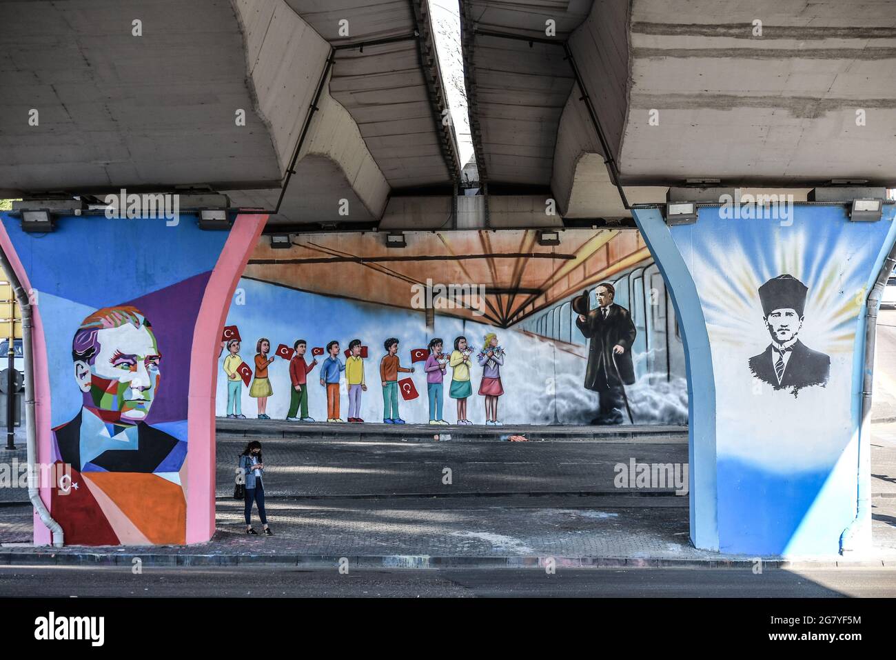 Ankara, Turkey. 17th May, 2021. Artists from Ankara Metropolitan ...