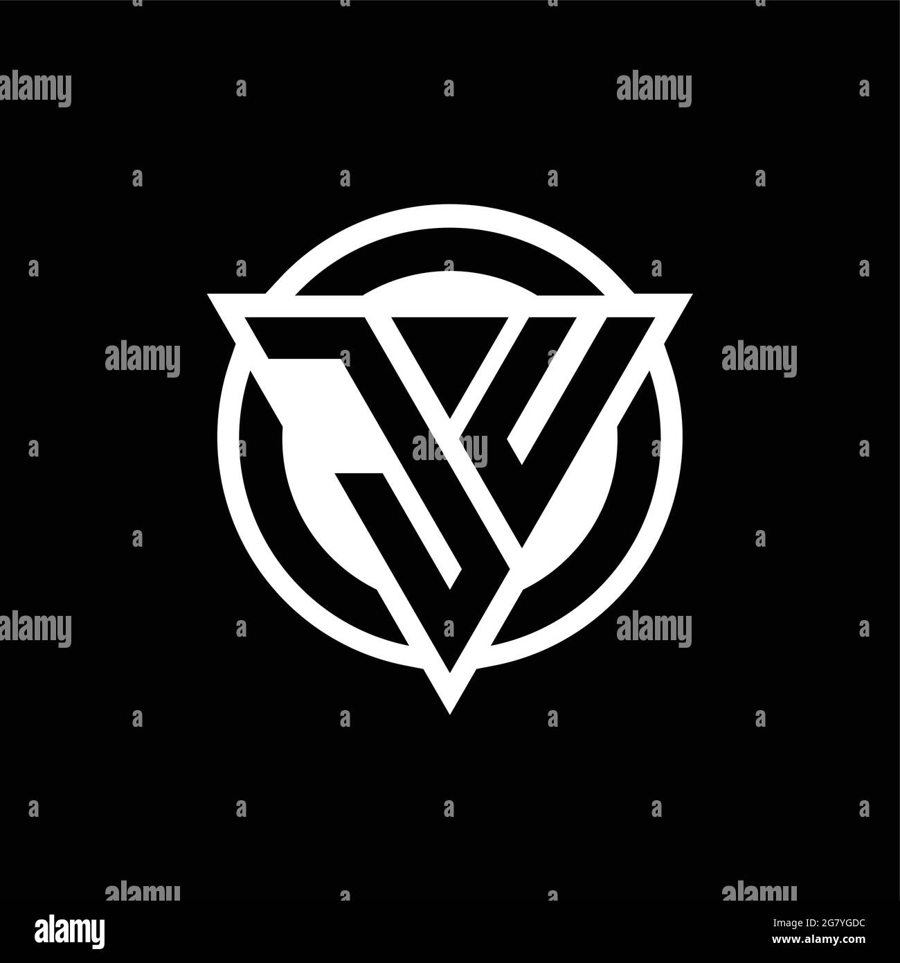 JU logo with negative space triangle shape and circle rounded design ...