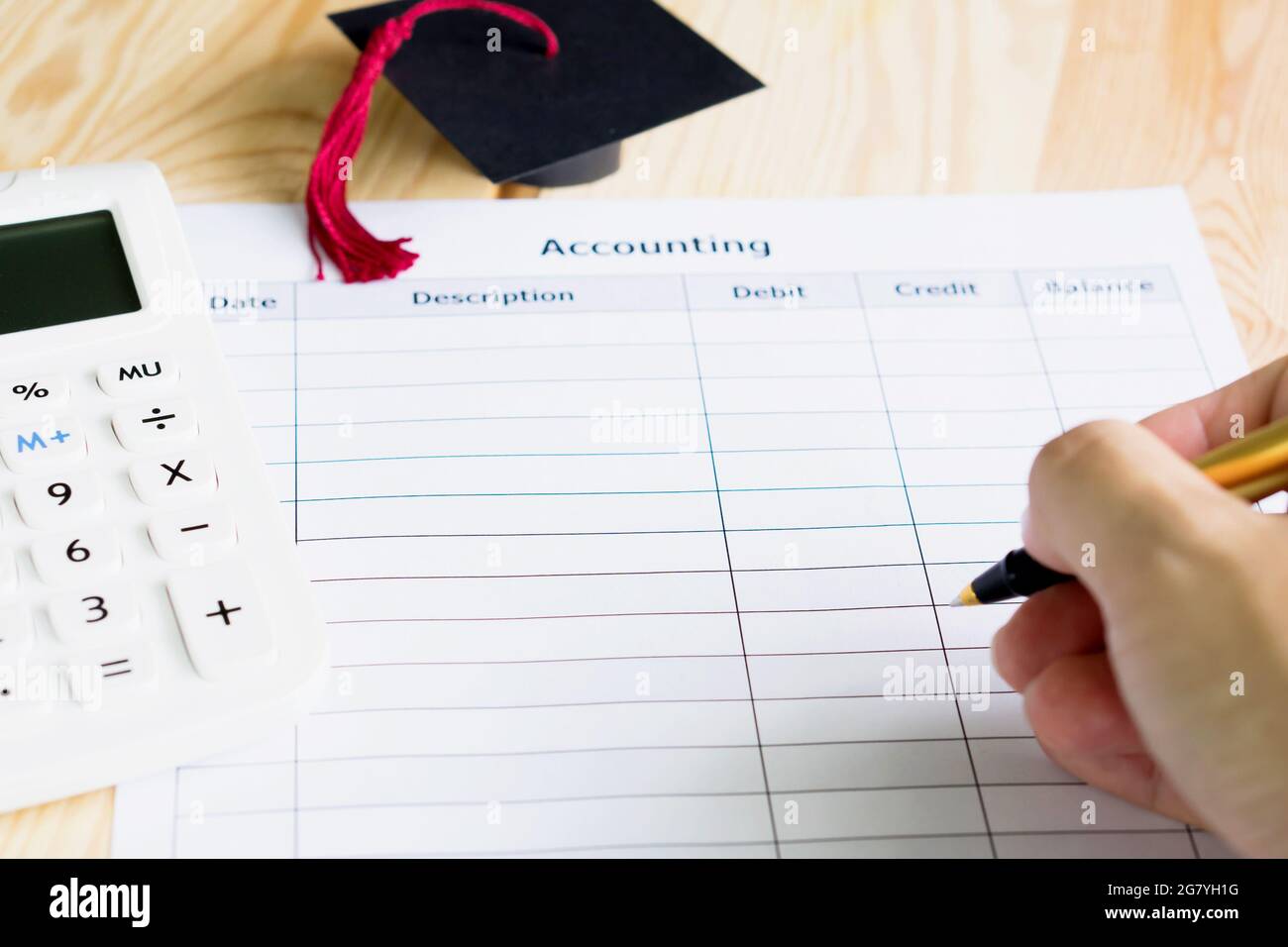 Finance accounting education Stock Photo - Alamy