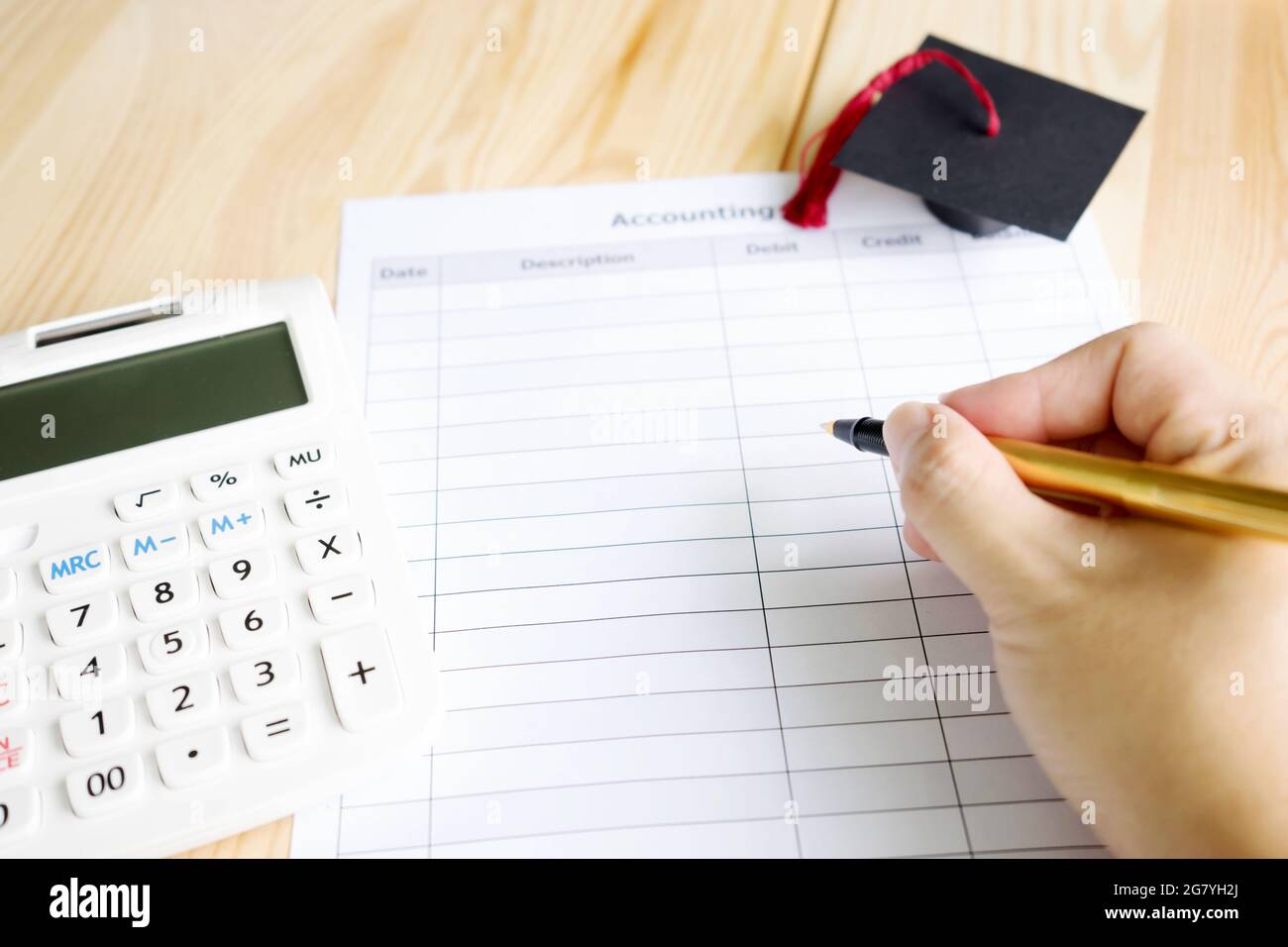 Finance accounting education Stock Photo - Alamy