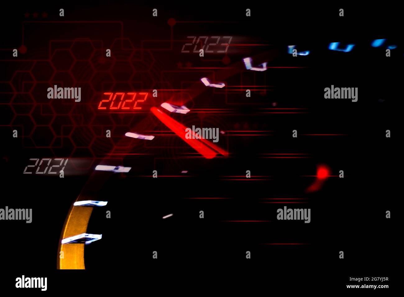 Countdown date illustration meter render red white background abstract ...