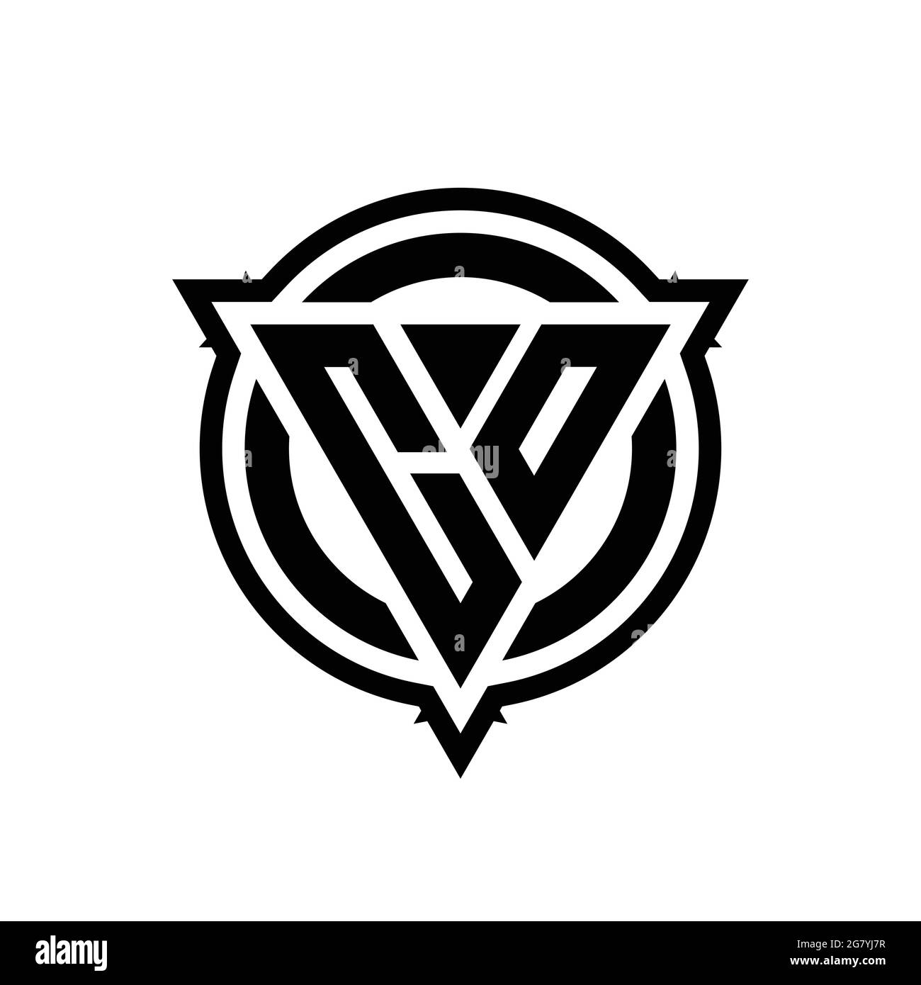 CO logo with triangle shape and circle with outline rounded design ...
