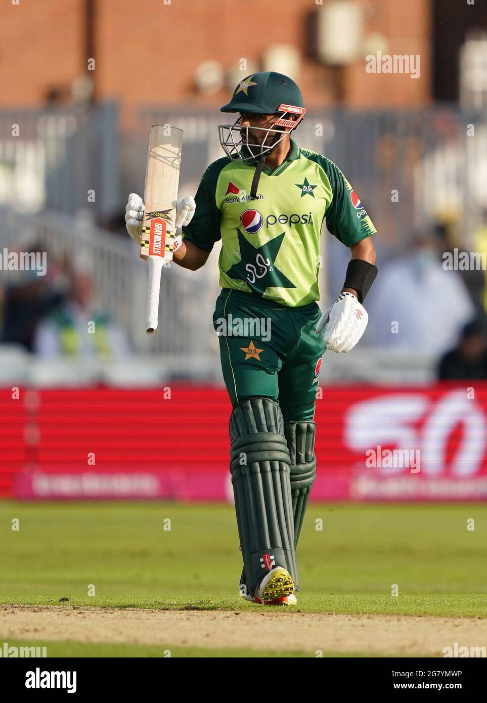 Pakistans Babar Azam Celebrates His 50 During The Twenty20