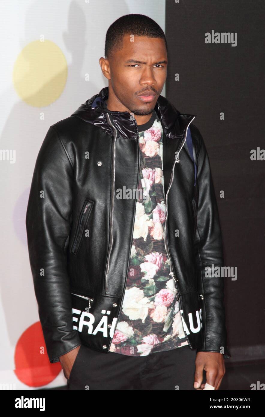 London, UK. Frank Ocean at the 2013 Brit Awards held at the O2 Arena in ...