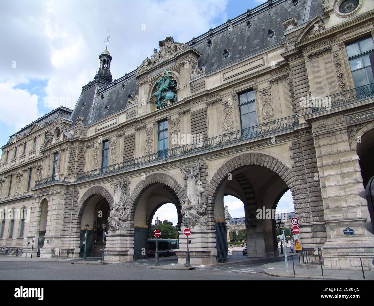 PARIS, FRANCE - Aug 08, 2010: Architectural details of the renaissance ...