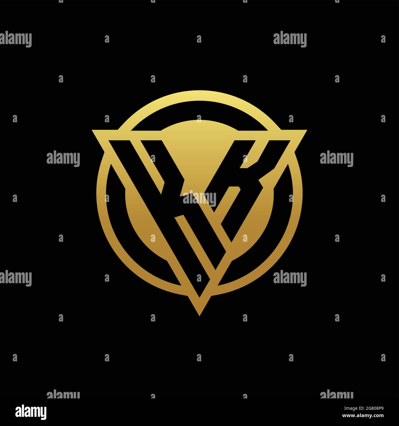 KK logo monogram with triangle shape and circle rounded style isolated ... KK logo monogram with triangle shape and circle rounded style isolated ...