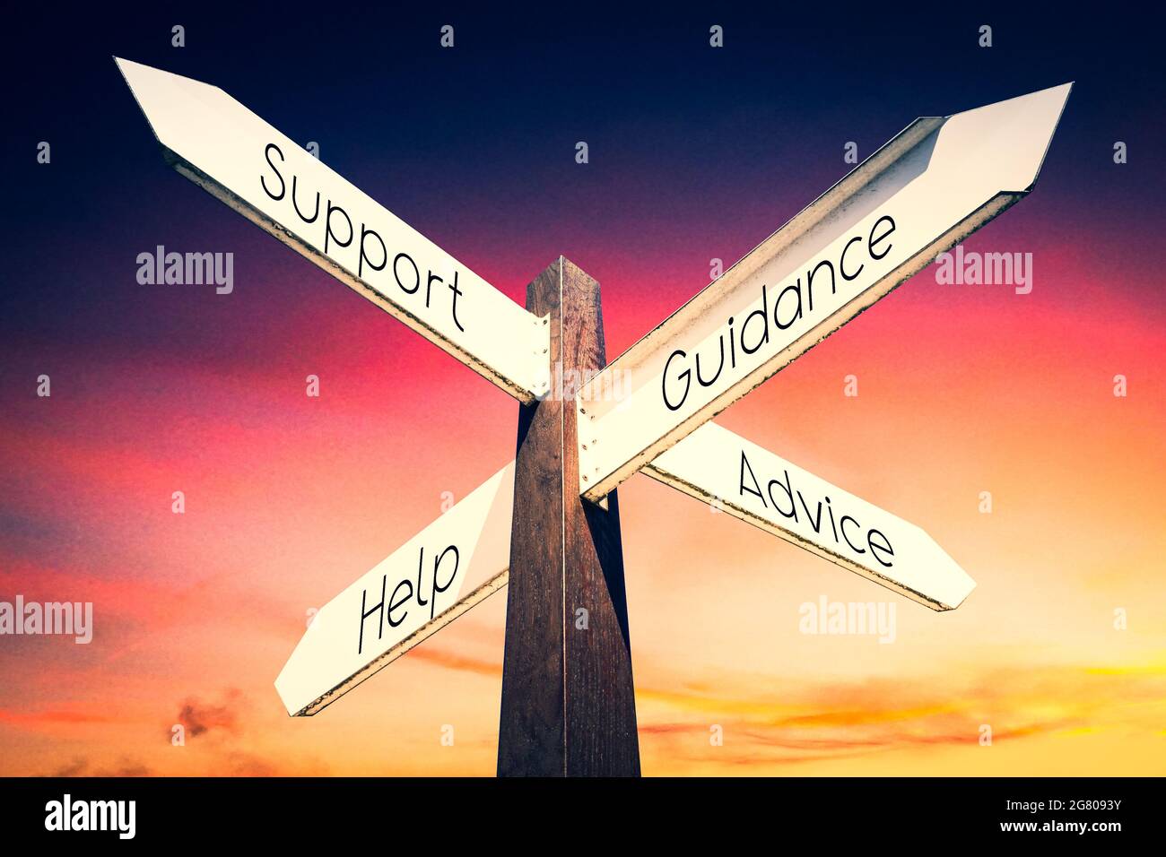 Concept help direction guidance hi-res stock photography and images - Alamy