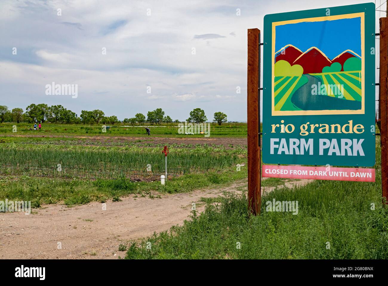 Alamosa, Colorado - The Rio Grande Farm Park. The commercial side of ...