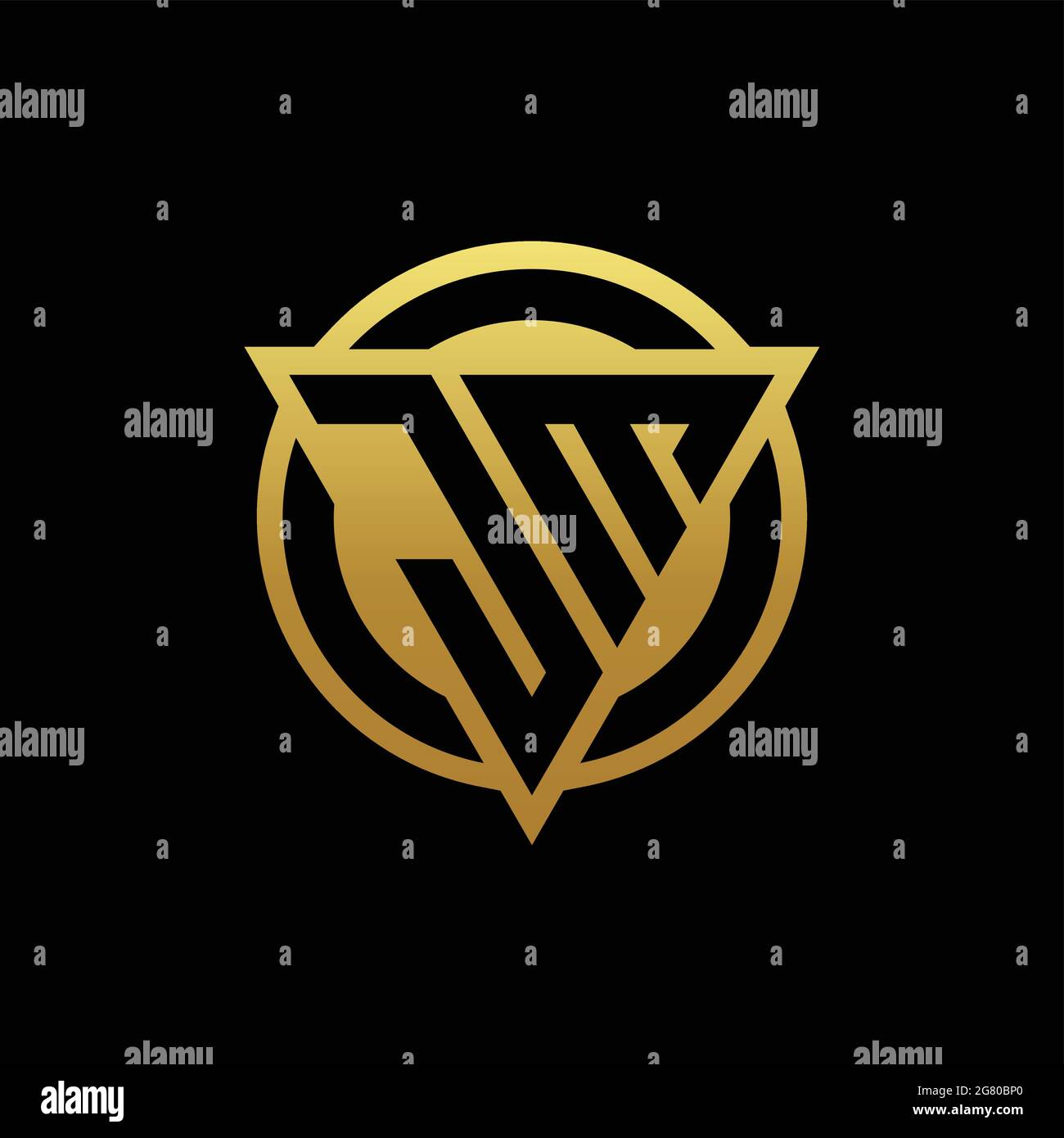 JM logo monogram with triangle shape and circle rounded style isolated ...