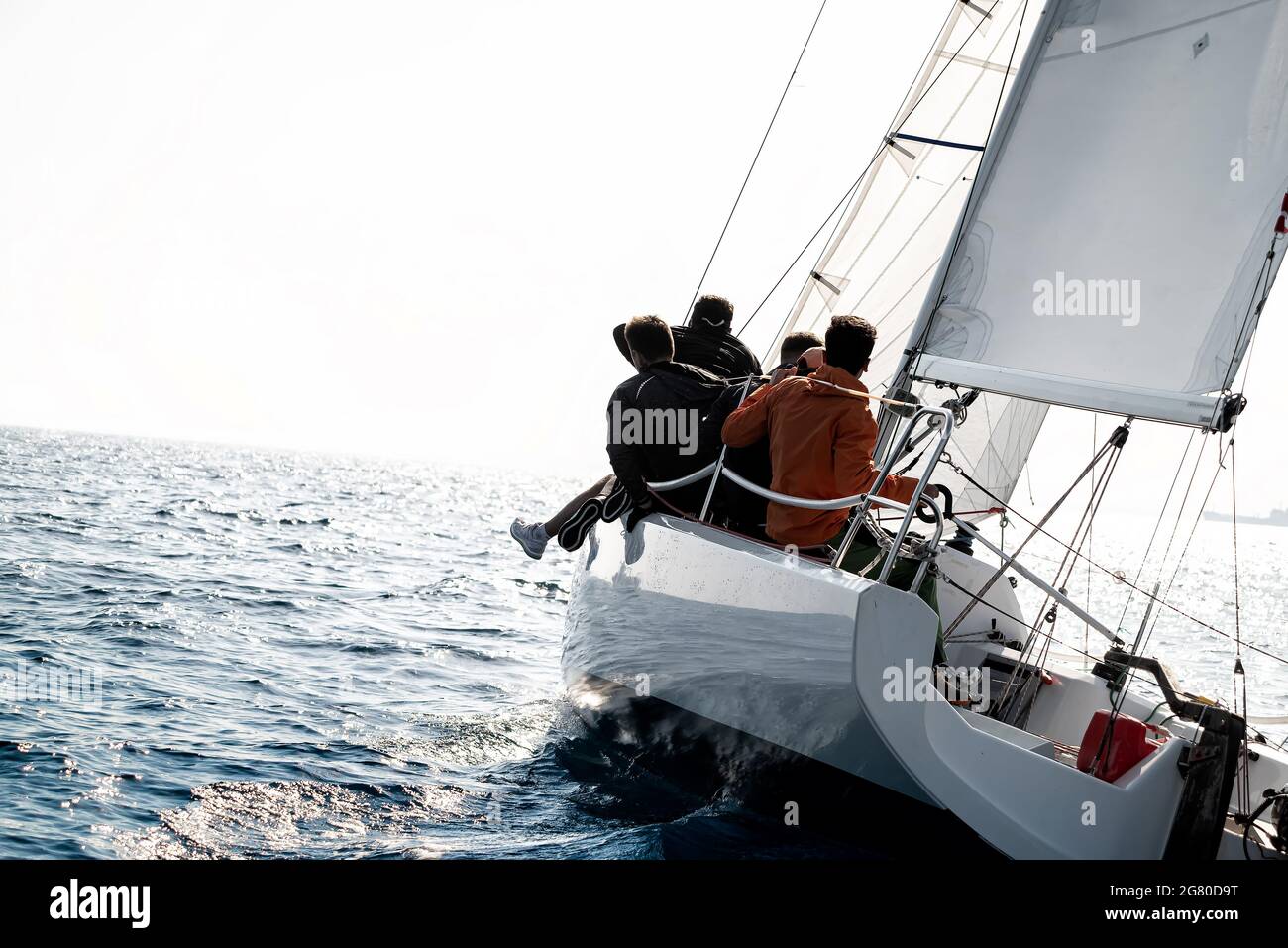 Speed boat rear view hi-res stock photography and images - Alamy