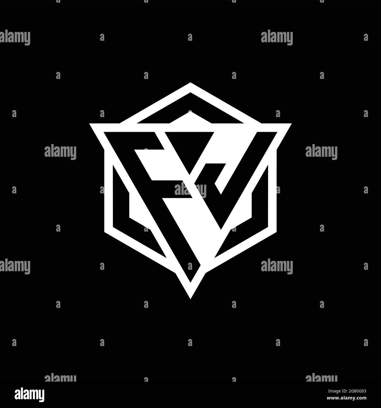 Fj logo Stock Vector Images - Alamy