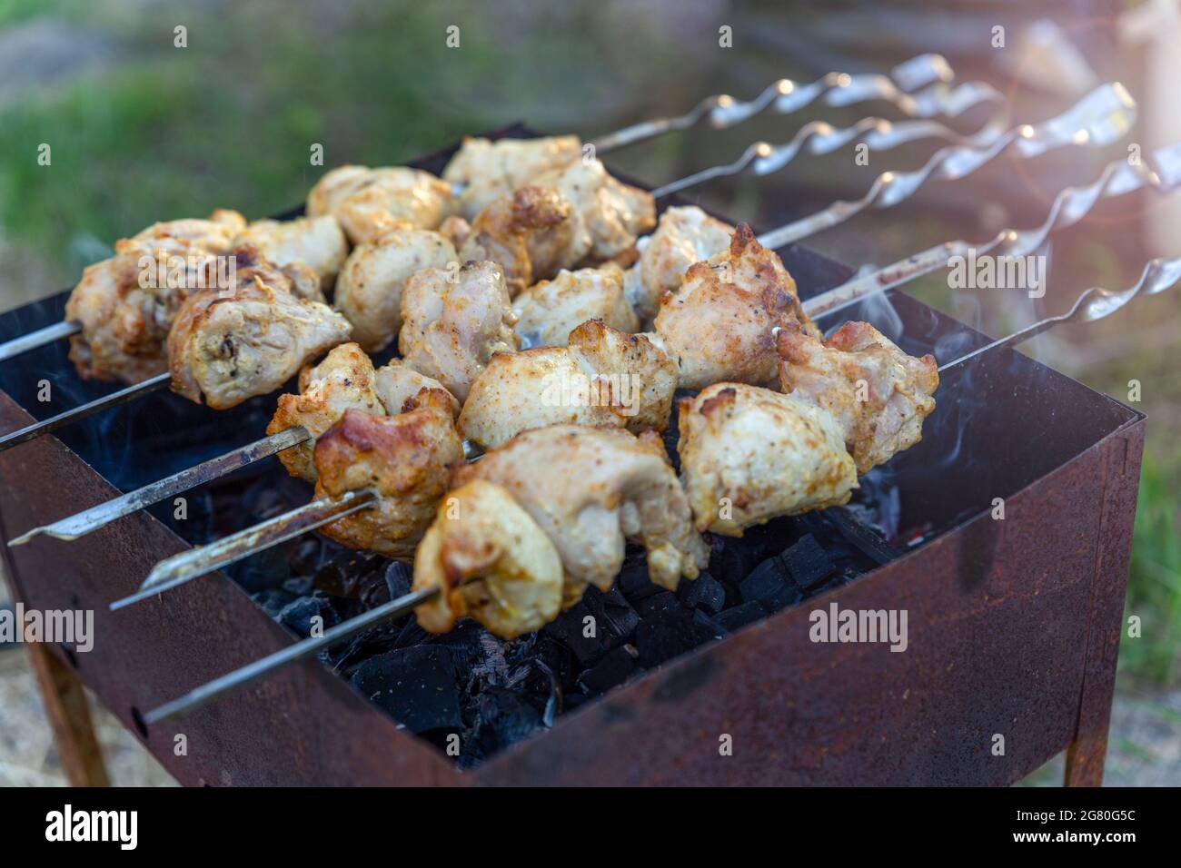 Cooking charcoal brazier hi-res stock photography and images - Alamy