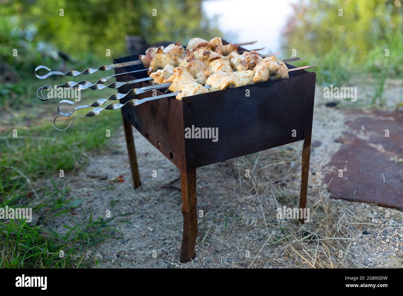 Cooking charcoal brazier hi-res stock photography and images - Alamy