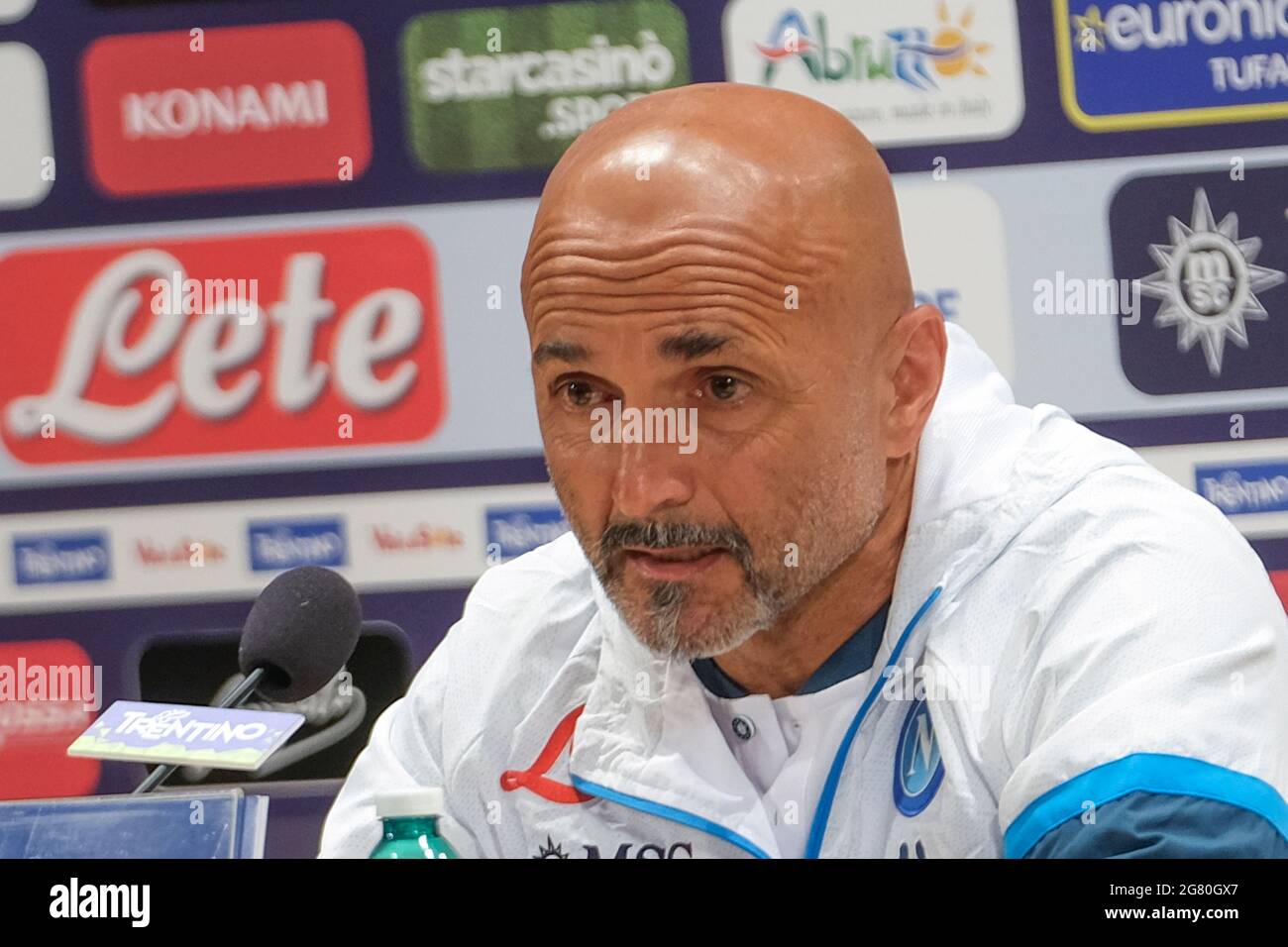 the press conference of Napoli coach Luciano Spalletti during the ...
