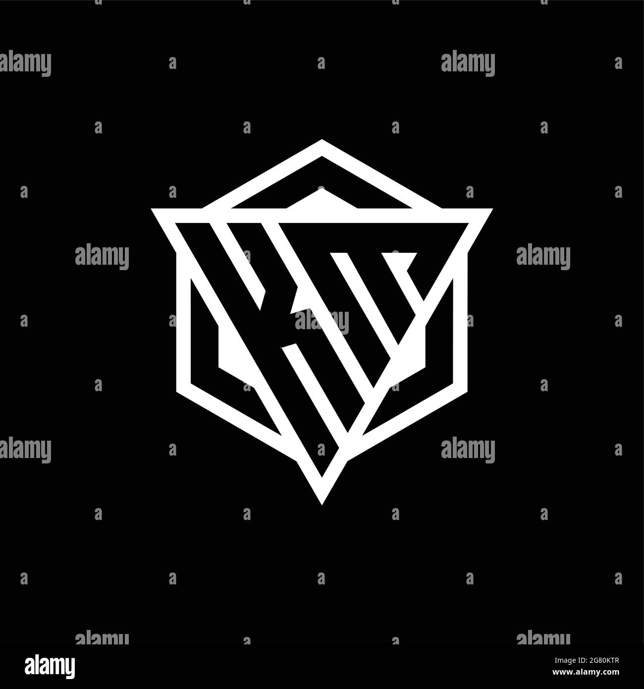 Letter km logo Black and White Stock Photos & Images - Alamy