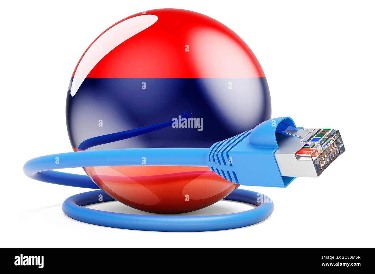 Internet connection in armenia lan cable with armenian flag 3d hi-res ...